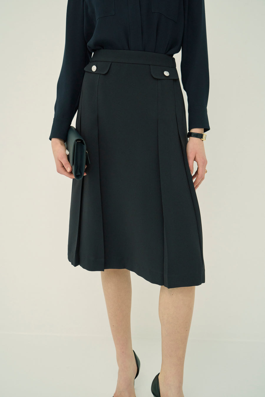 TRIACETATE - (J). TUCK SKIRT – MW
